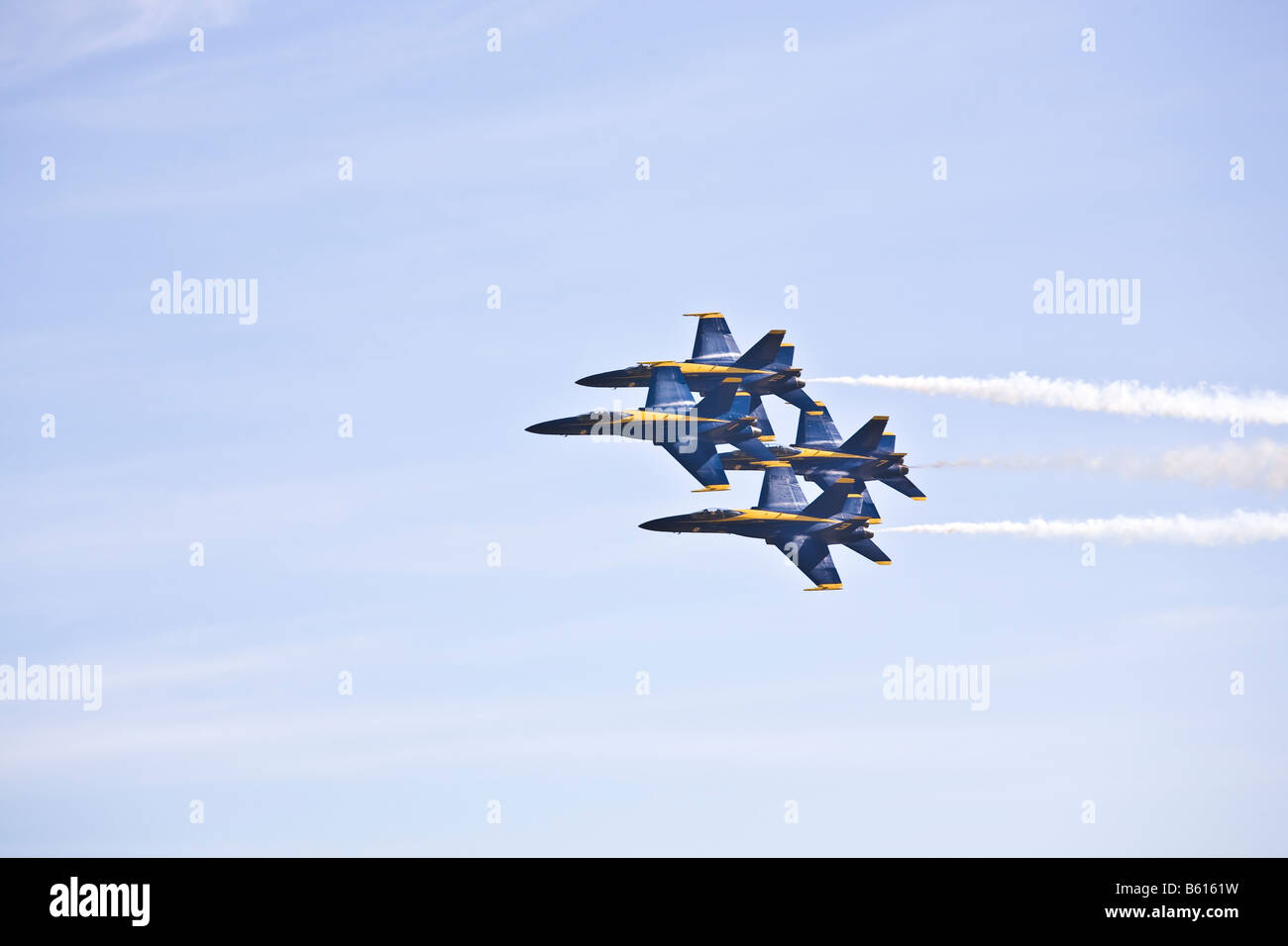 The Blue Angels U S Navy Flight Demonstration Squadron in formation ...
