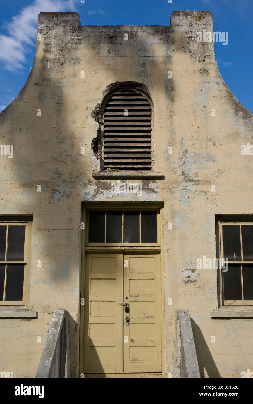 Facade and doors of chapel, Alcatraz, California, USA Stock Photo - Alamy