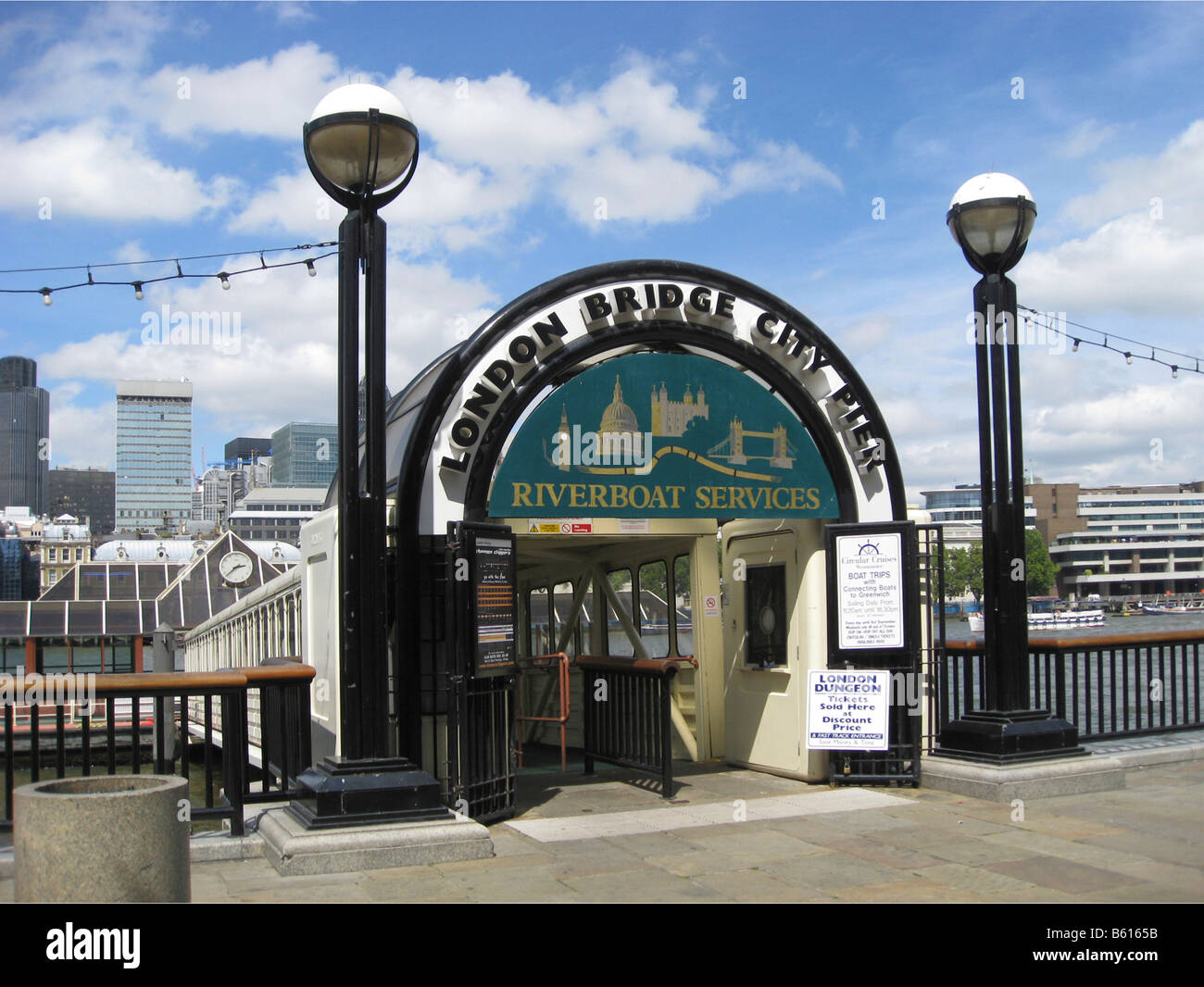 London Bridge City Pier Southwark London GB UK Stock Photo - Alamy
