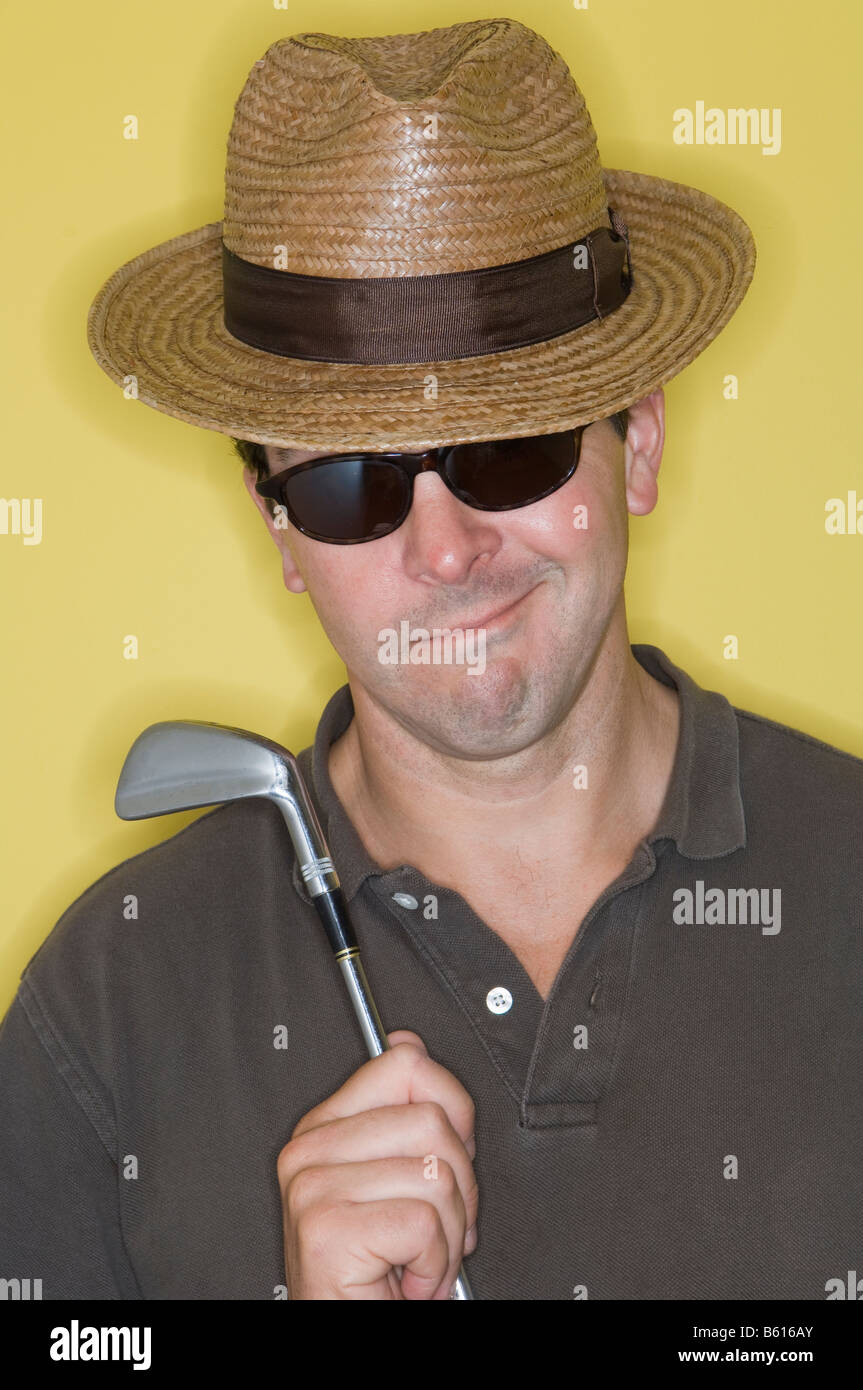 Portrait man ready golf hi-res stock photography and images - Alamy
