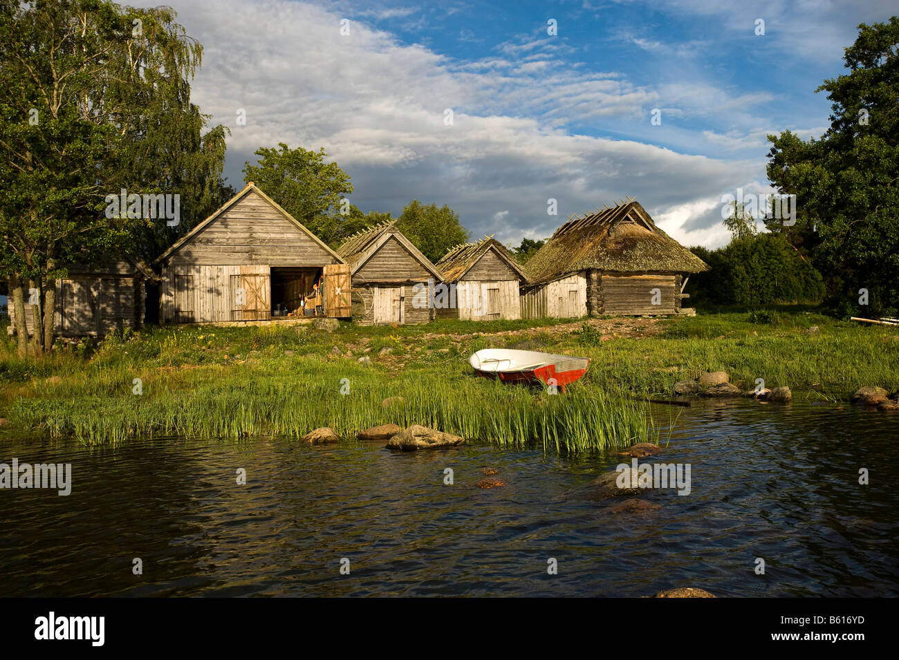 Fishing village, Altja, Lahemaa National Park, Estonia, Baltic States ...