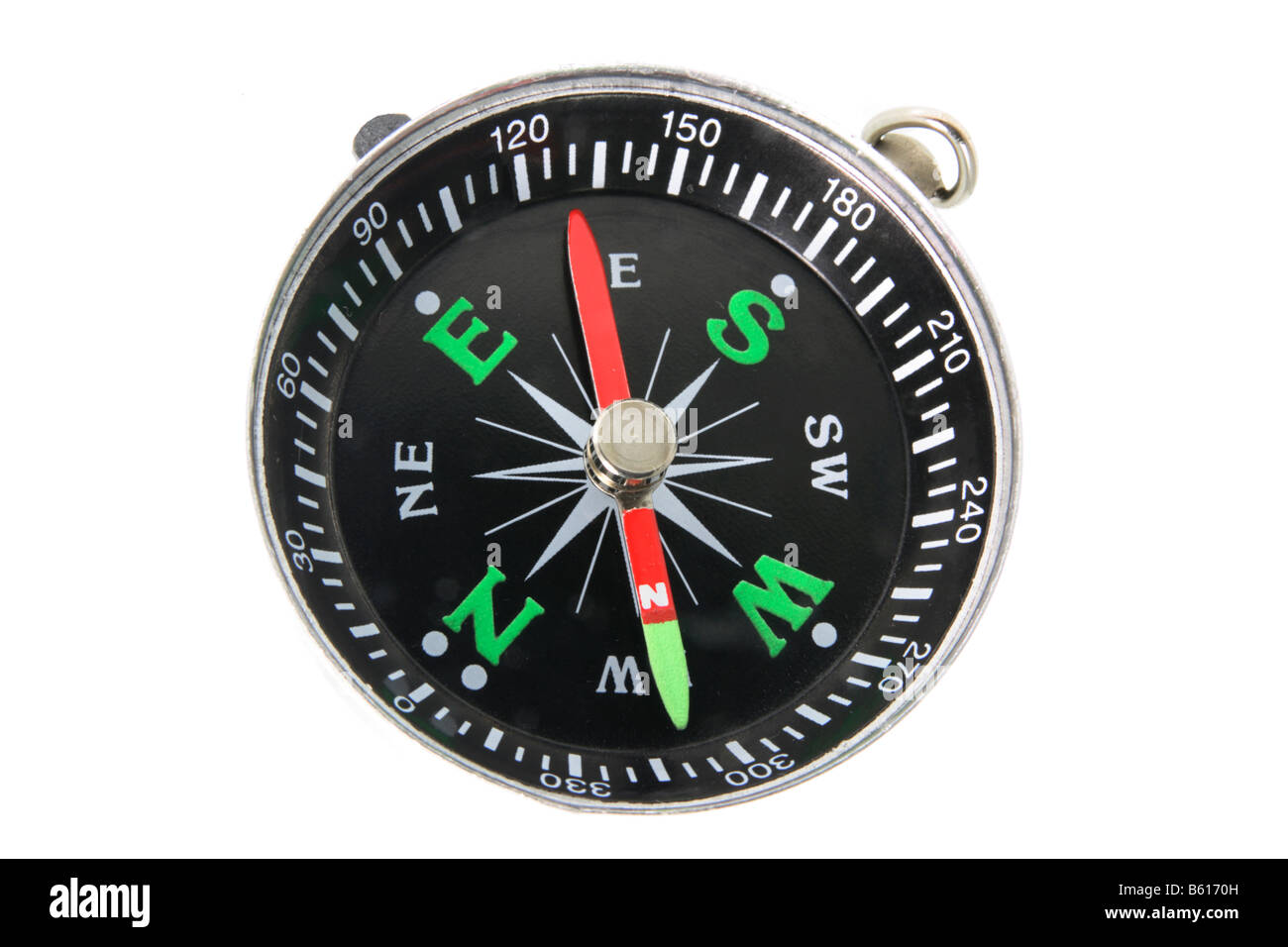 Compass on White Background Stock Photo - Alamy