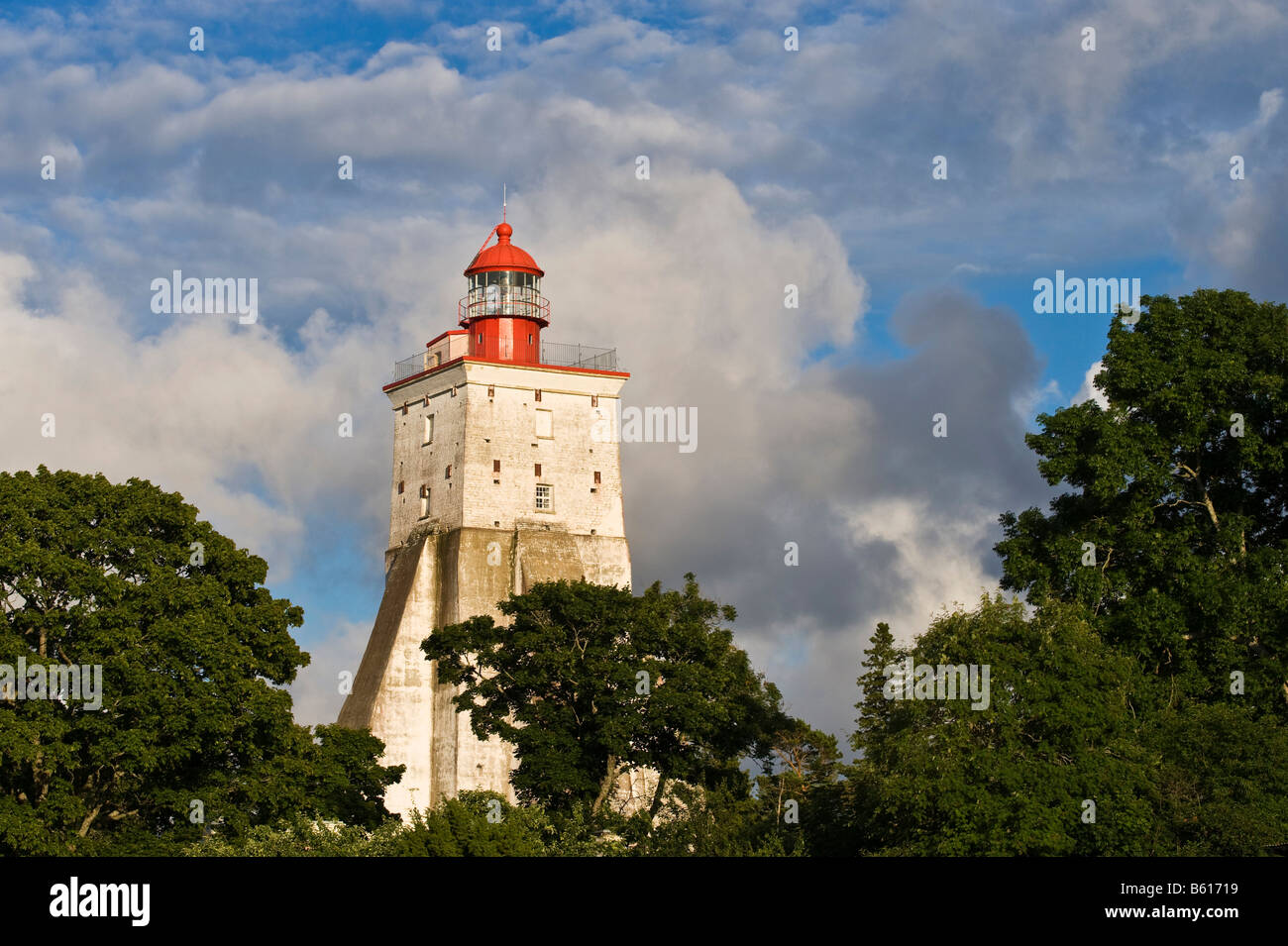 Lighthouse, Kopu, "the fat lady of Hiiumaa", Hiiumaa, Baltic Sea island ...