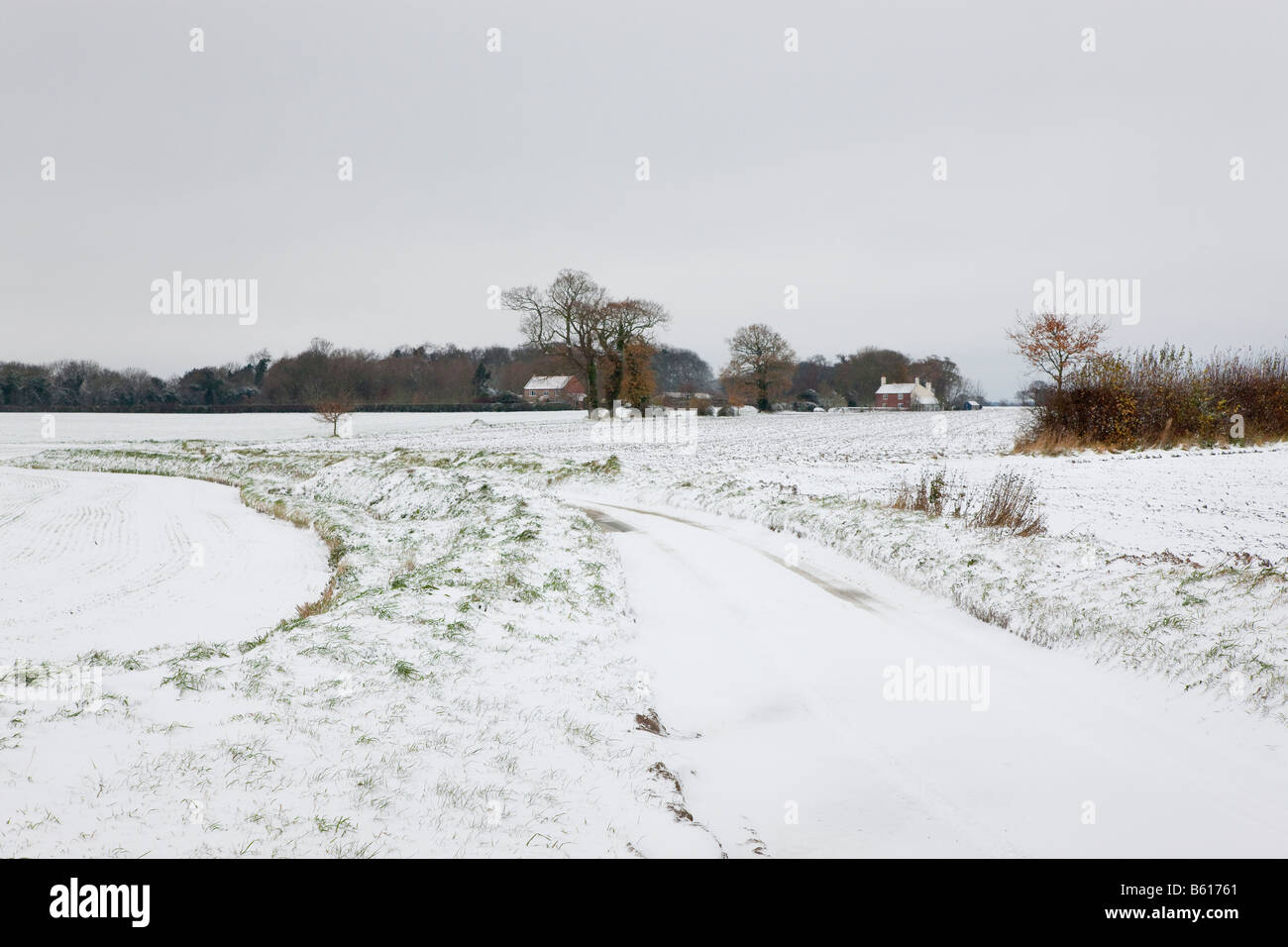 The "British Countryside In Winter" Norfolk, Uk Stock Photo - Alamy