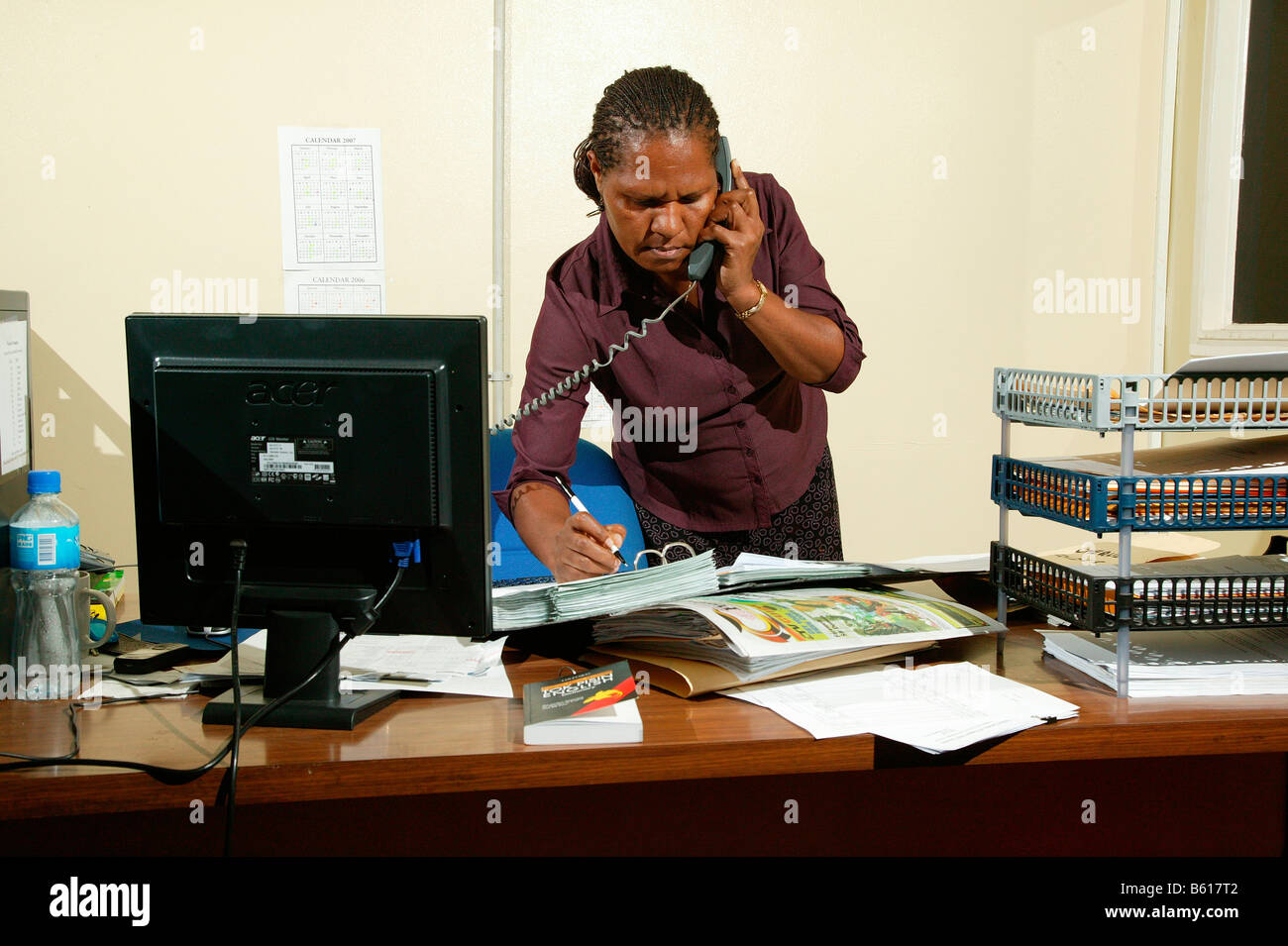 Journalist from the Wantok newspaper, Port Moresby, Papua New Guinea ...