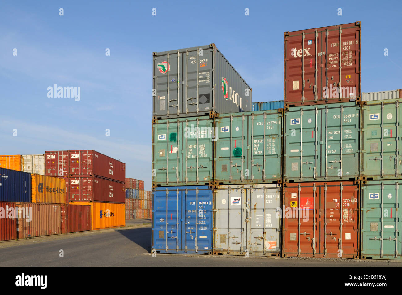 Container terminal view hi-res stock photography and images - Alamy