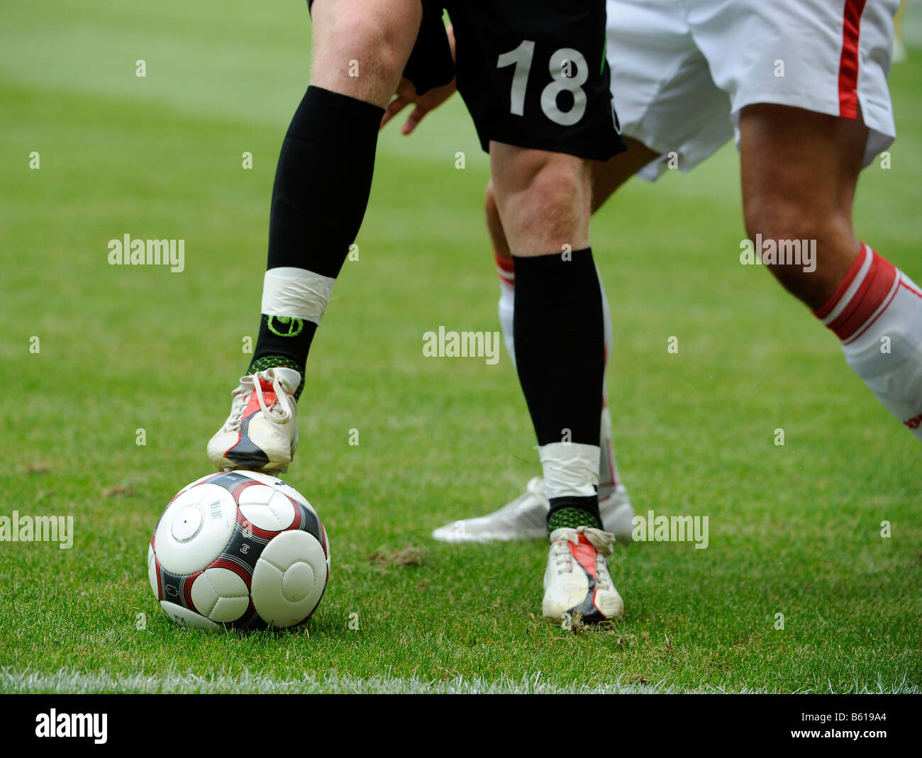 Football players legs hi-res stock photography and images - Alamy
