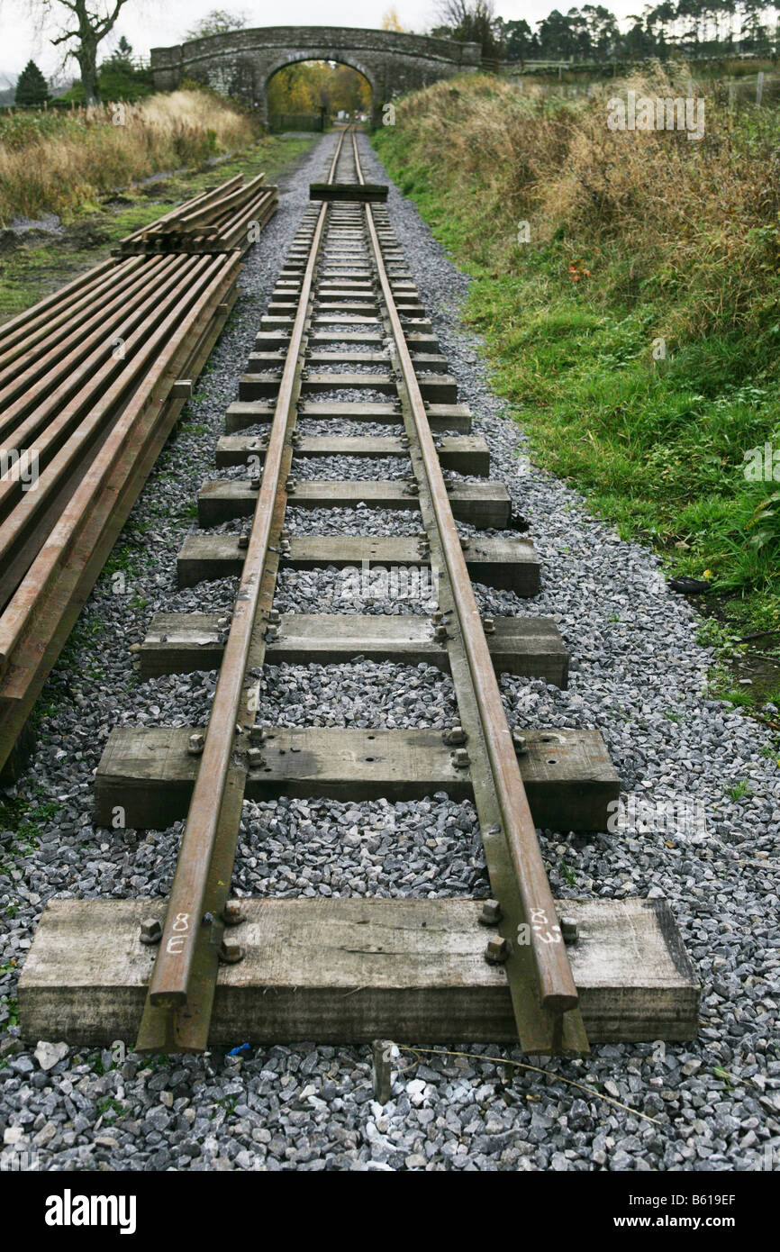End of a railway track in England Stock Photo - Alamy