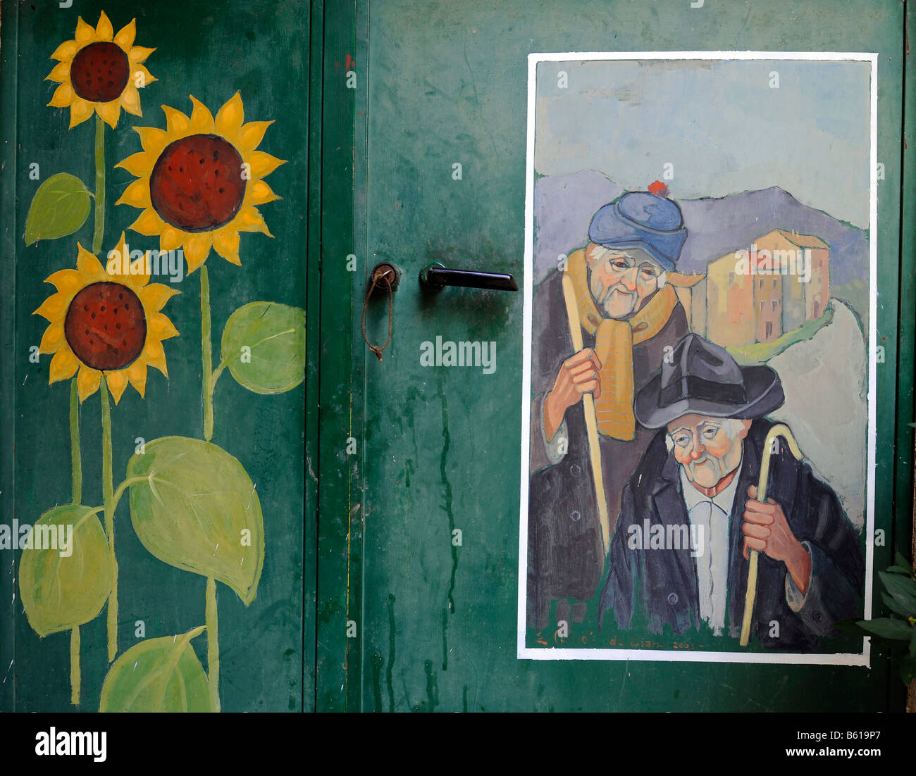 Painted doors of valloria hi-res stock photography and images - Alamy