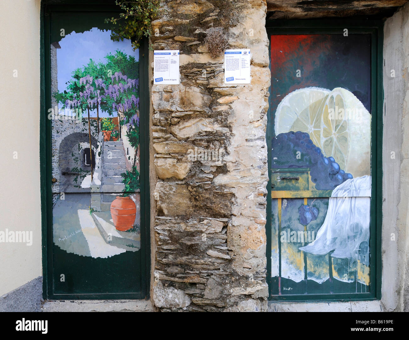 Painted doors of valloria hi-res stock photography and images - Alamy