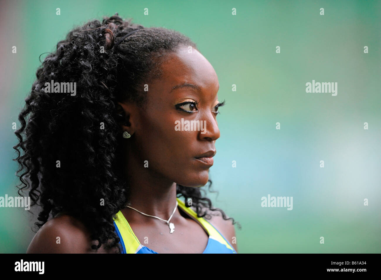 Funmi JIMOH, USA, Long jump athlete at the IAAF 2008 World Athletics ...
