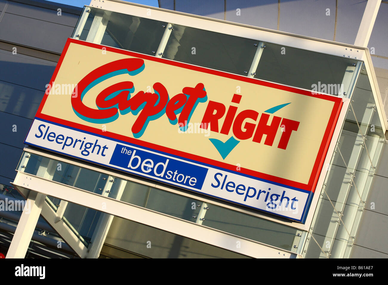 Carpet Right retail outlet on a retail park in Nottingham, England, U.K ...