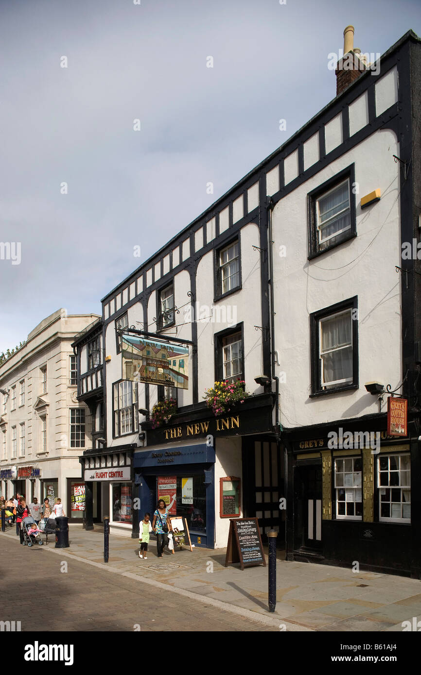 Gloucester town center typical houses Gloucestershire the Cotswolds UK ...