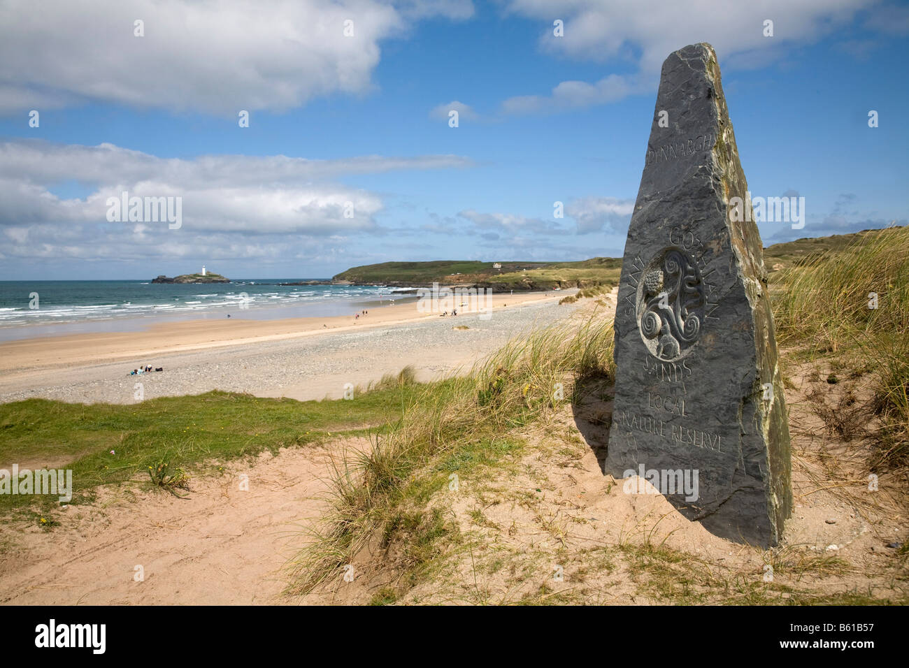 st gothian sands nature reserve and gwithian beach cornwall Stock Photo ...