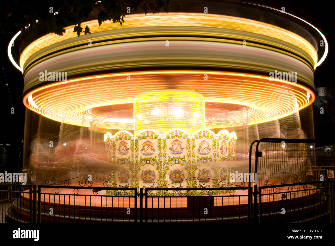 Fairground carousel southbank london england hi-res stock photography ...