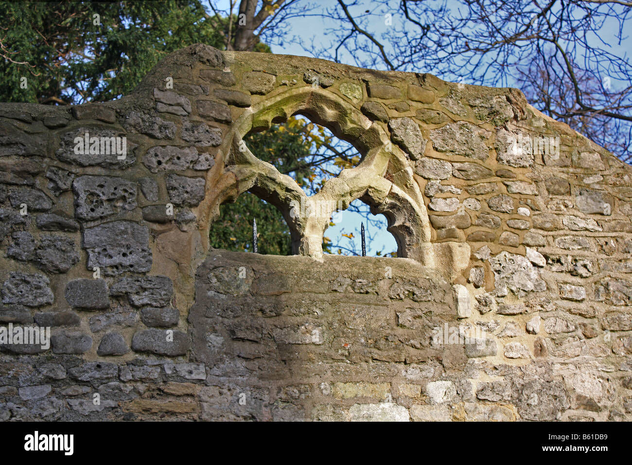 An ancient abbey window Stock Photo - Alamy