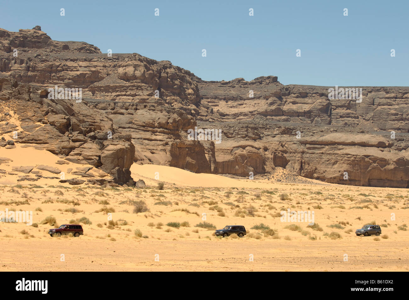 Wadi Teshuinat Akakus Sahara desert Fezzan Libya Stock Photo - Alamy
