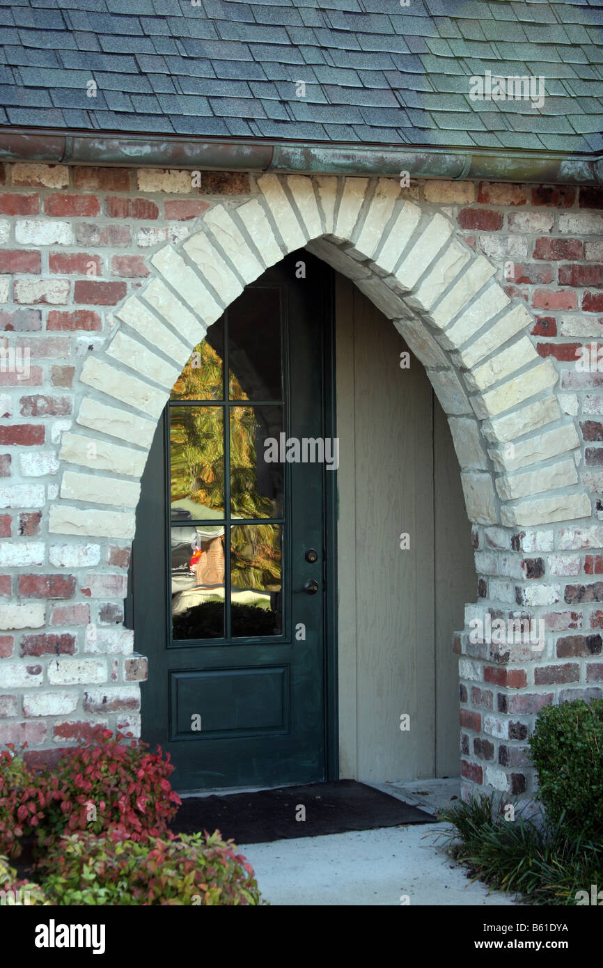 French architecture retail or office building doorway in Branson ...
