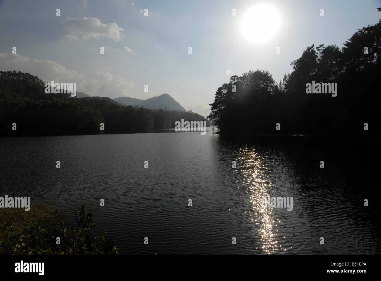 RESERVOIR OF KUNDALA DAM NEAR MUNNAR, KERALA Stock Photo - Alamy