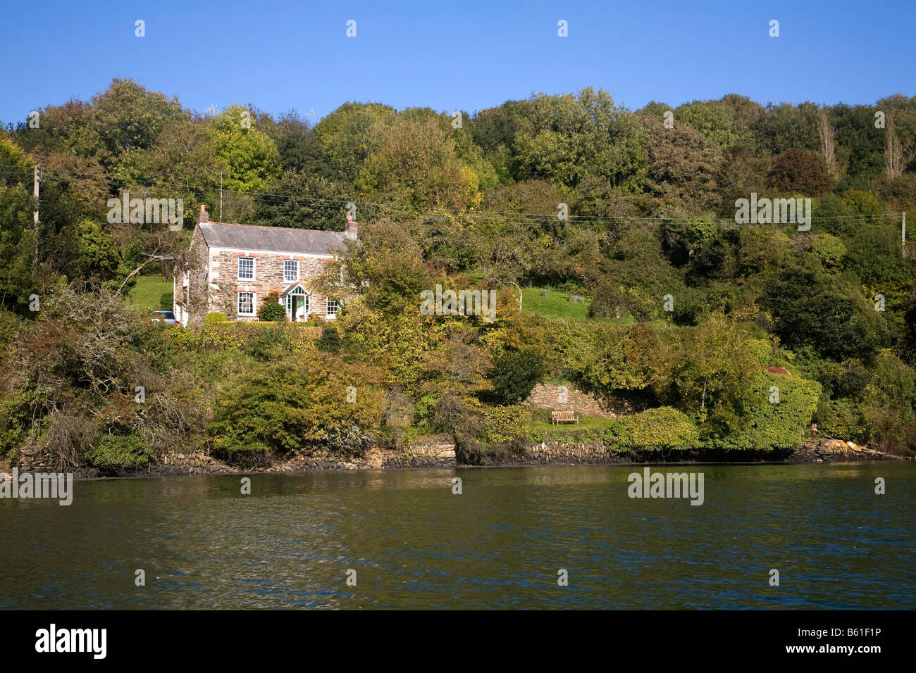 coombe from the river fal cornwall Stock Photo - Alamy