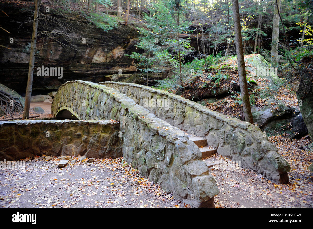 Old Man s Cave Area at Hocking Hills State Park Logan Ohio U S Stock ...