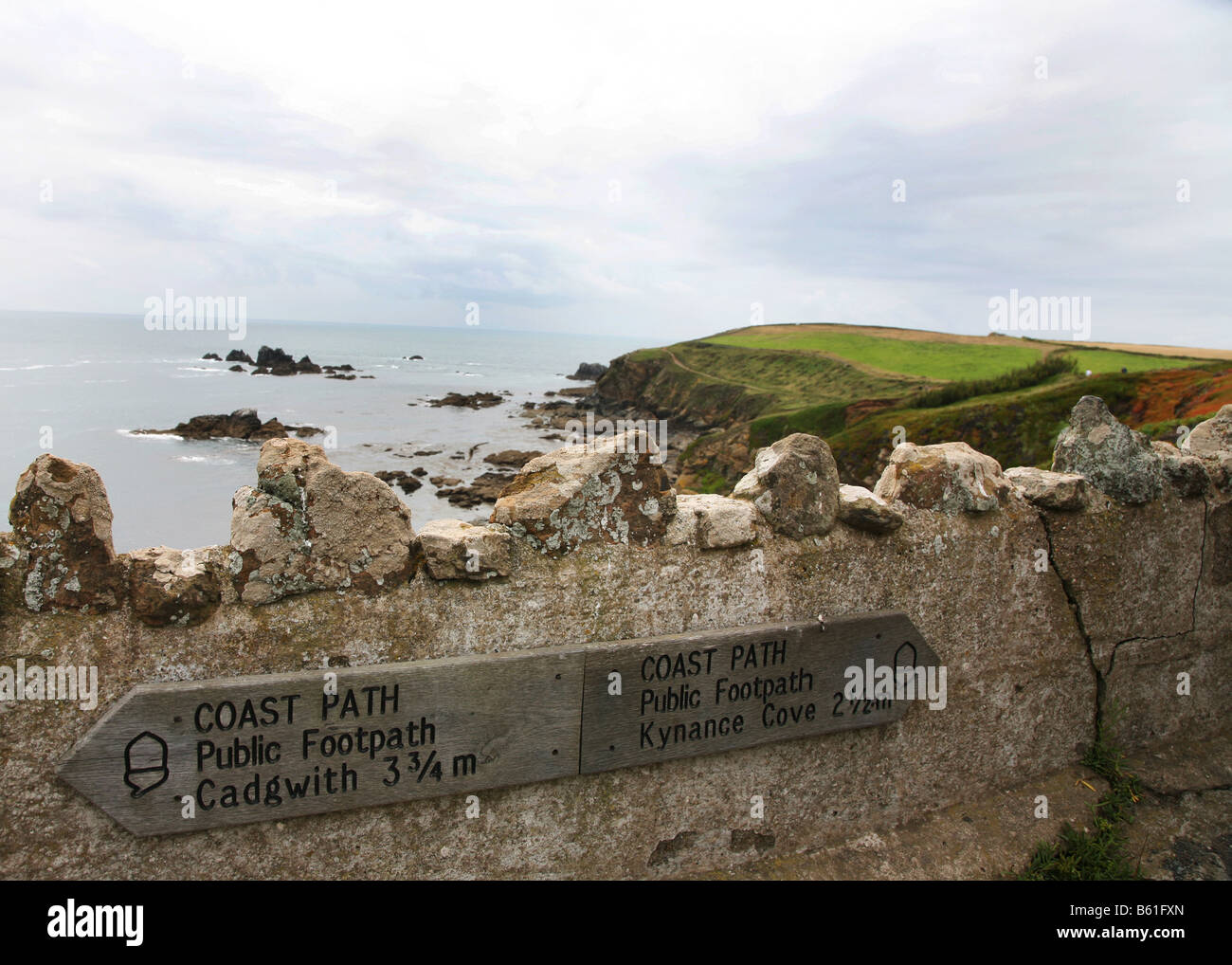 Lizard cornwall coast hiking trekking england Stock Photo - Alamy