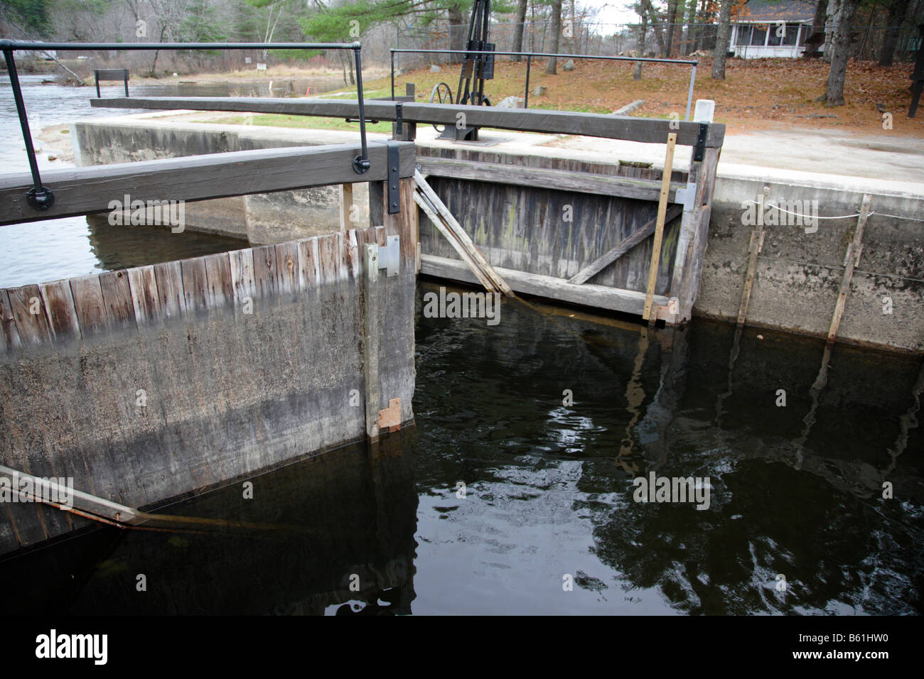 Songo Lock Located on the Songo River which connects Sebago Lake to ...