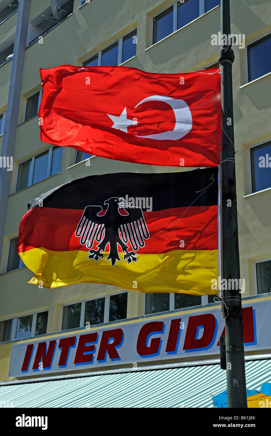 German turkish flag hi-res stock photography and images - Alamy