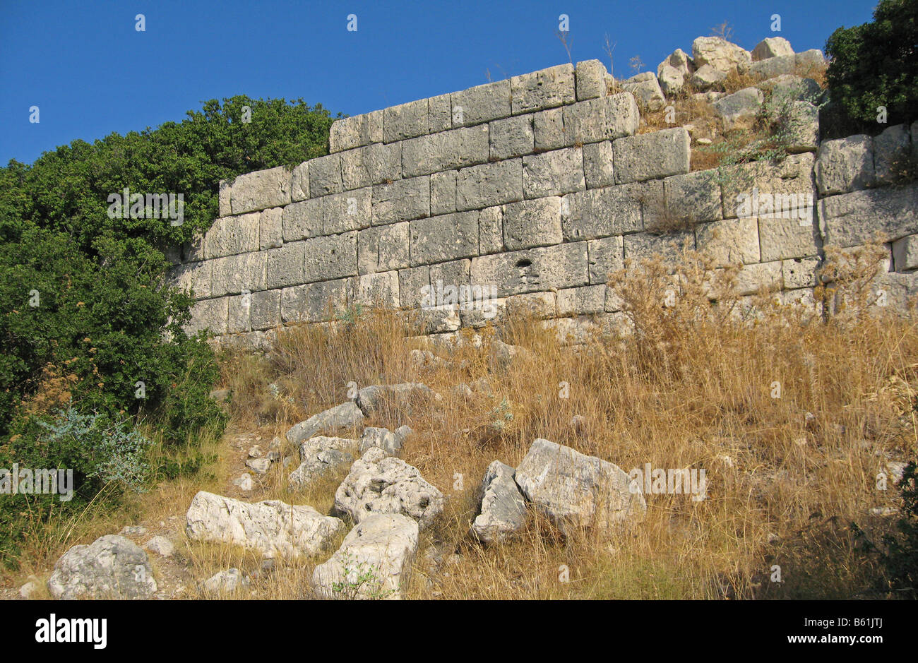Ancient stone wall Stock Photo - Alamy