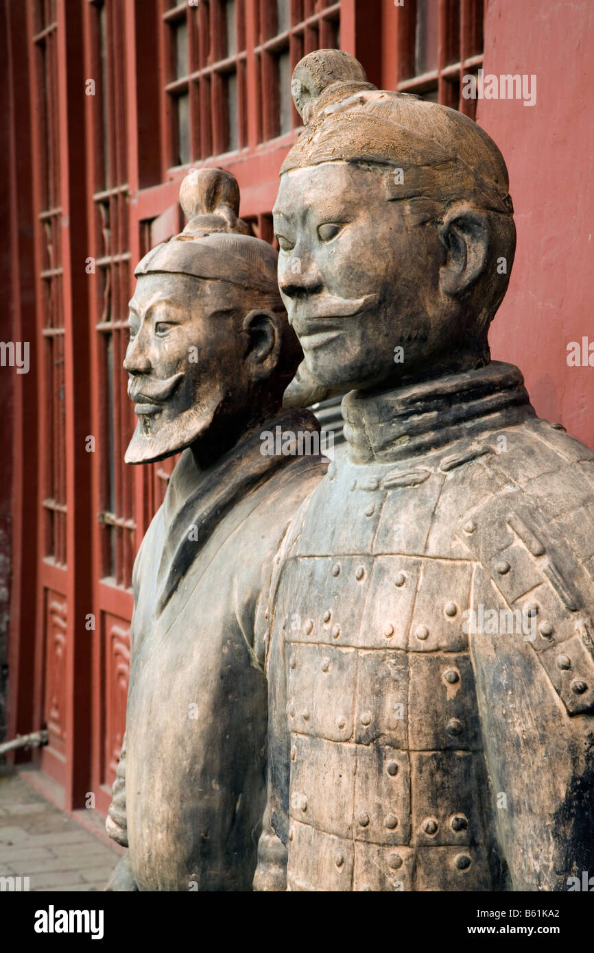 Statues at the Drum Tower in Beijing China Stock Photo - Alamy