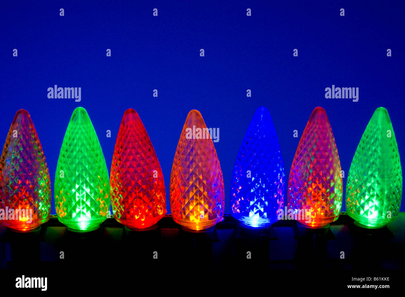 LED Christmas lights Stock Photo - Alamy