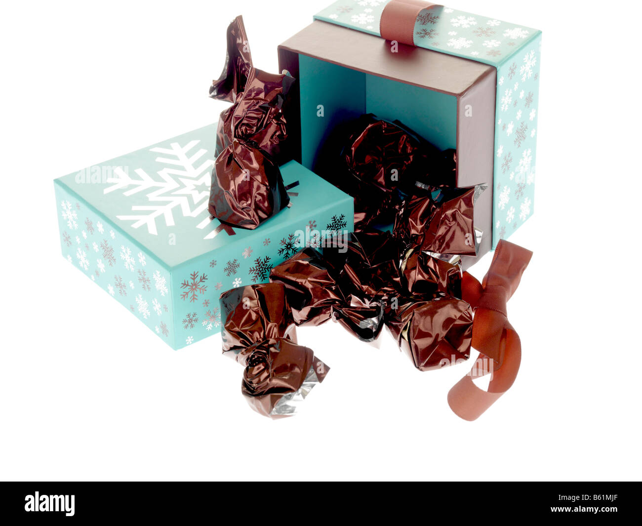 Unwrapped christmas presents hi-res stock photography and images - Alamy