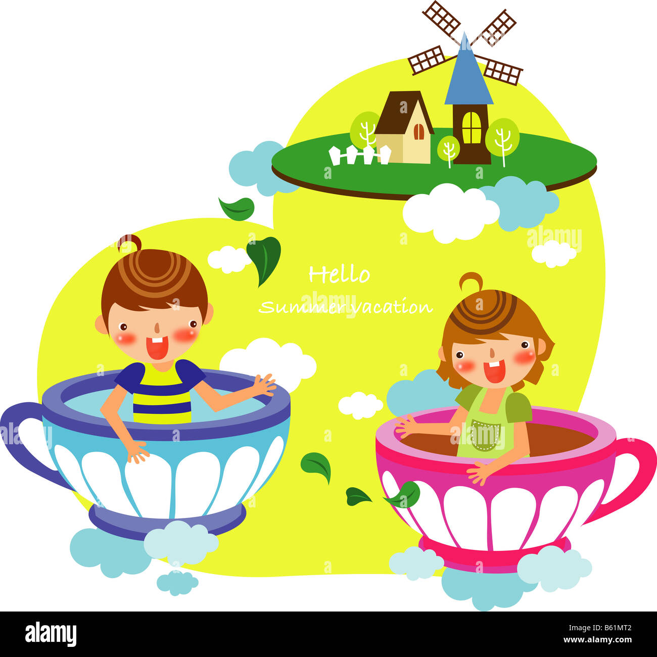 Summer child play Cut Out Stock Images & Pictures - Alamy