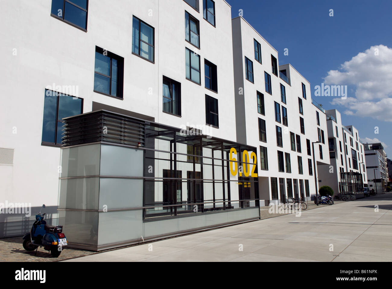 Newly built office buildings, Cologne, North Rhine-Westphalia, Germany ...