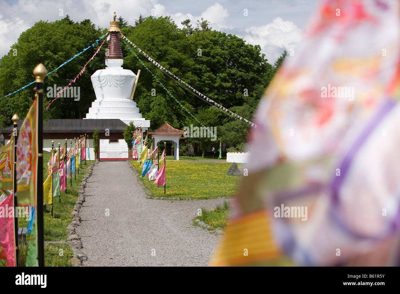 Kagyu Samye Ling Tibetan Buddhist Monastery and retreat, Scotland Stock ...