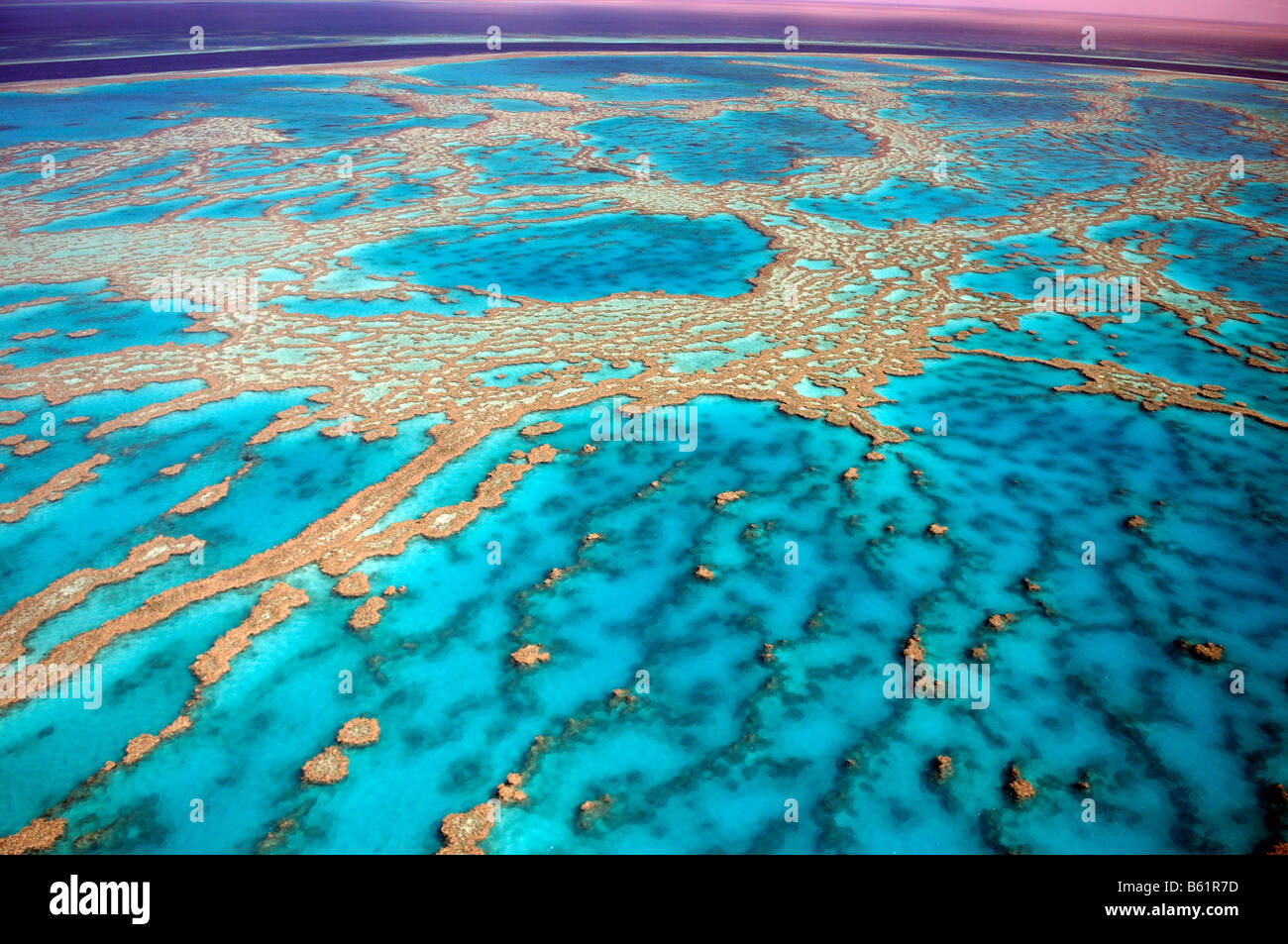 Reefs and atolls of the Great Barrier Reef, Australia Stock Photo - Alamy