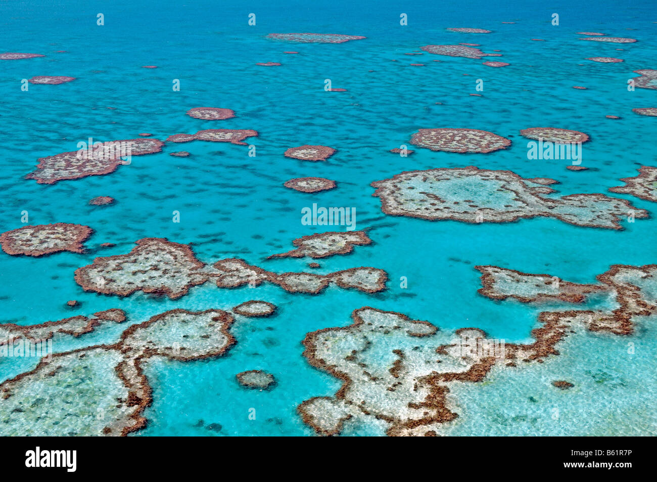 Reefs and atolls of the Great Barrier Reef, Australia Stock Photo - Alamy