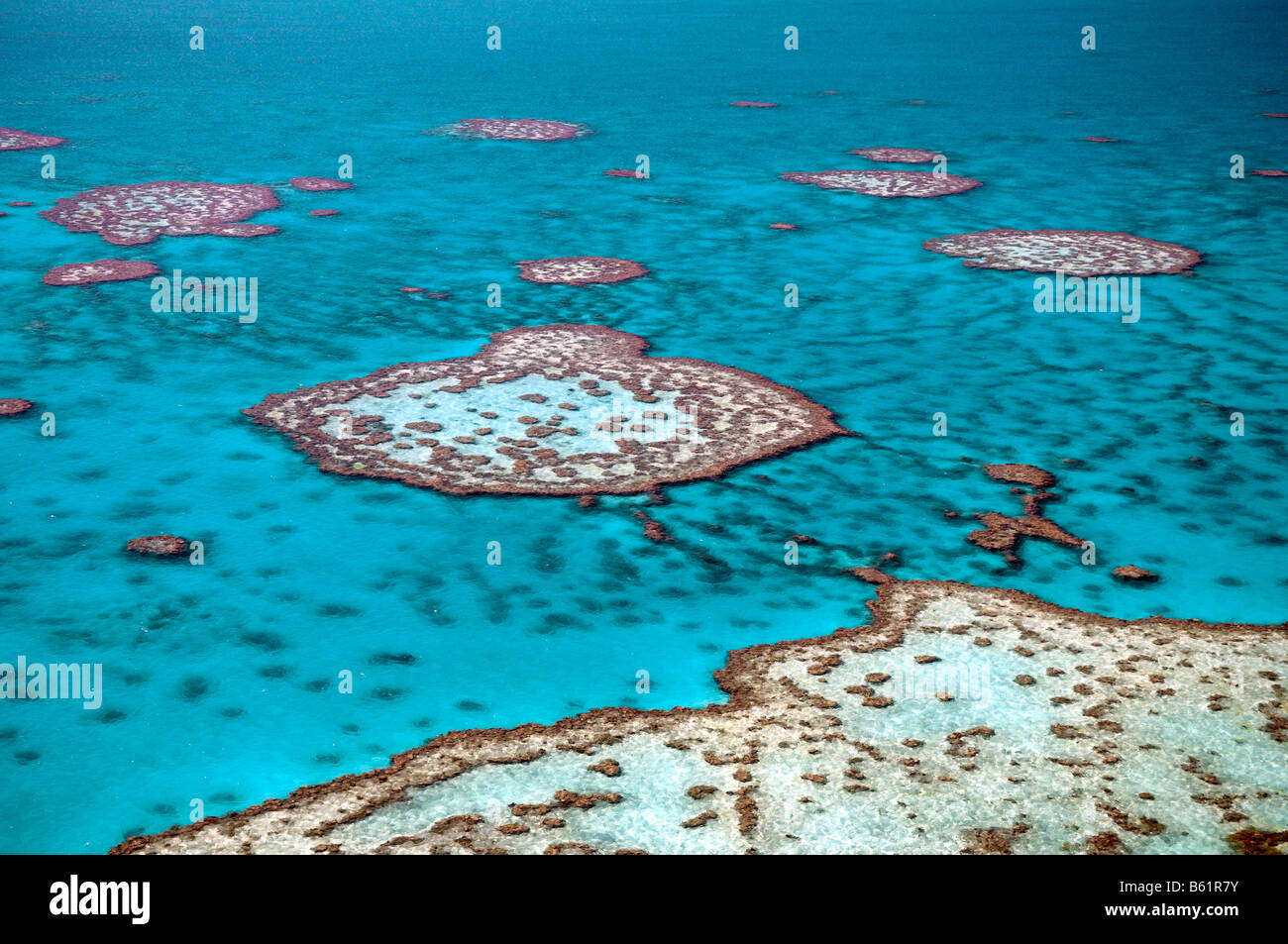Reefs and atolls of the Great Barrier Reef, Australia Stock Photo - Alamy