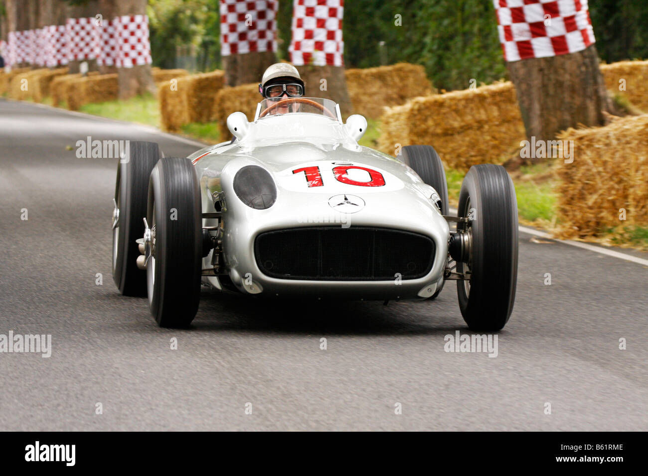 Mercedes Benz Silberpfeil W 196, built 1955, driven by Hans Hermann ...