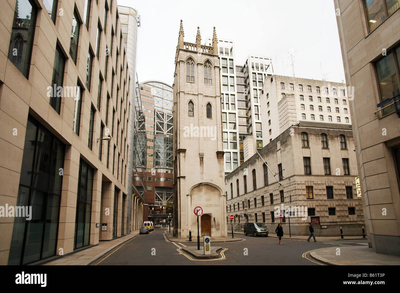 The Grade 1 listed St Albans Church tower on Wood Street in London ...