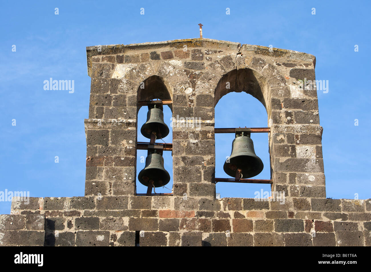 Bell tower of the Roman Church of Santa Maria del Regno in Ardara ...