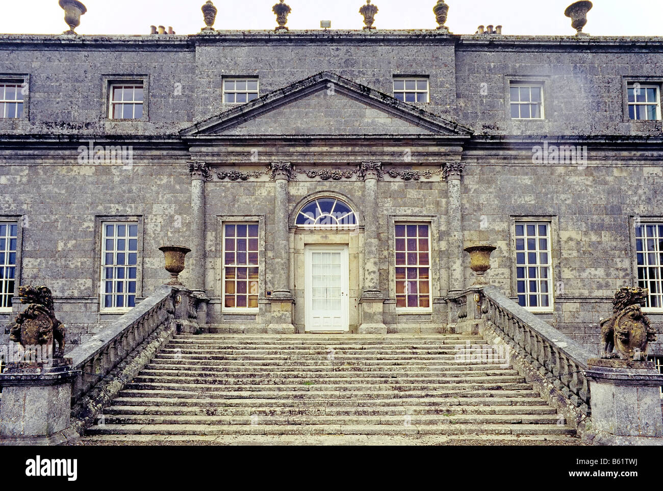 Russborough House, stately home in the palladio style, facade with ...