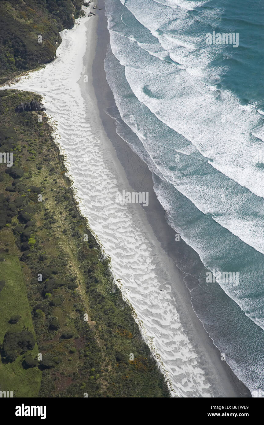 Farewell Spit and Tasman Sea Nelson Region South Island New Zealand ...