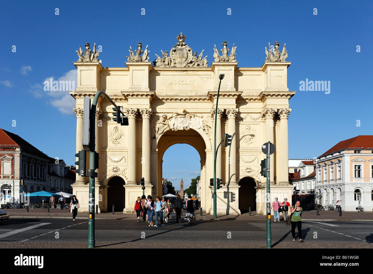 Brandenburg Gate, Potsdam, Brandenburg, Germany, Europe Stock Photo - Alamy