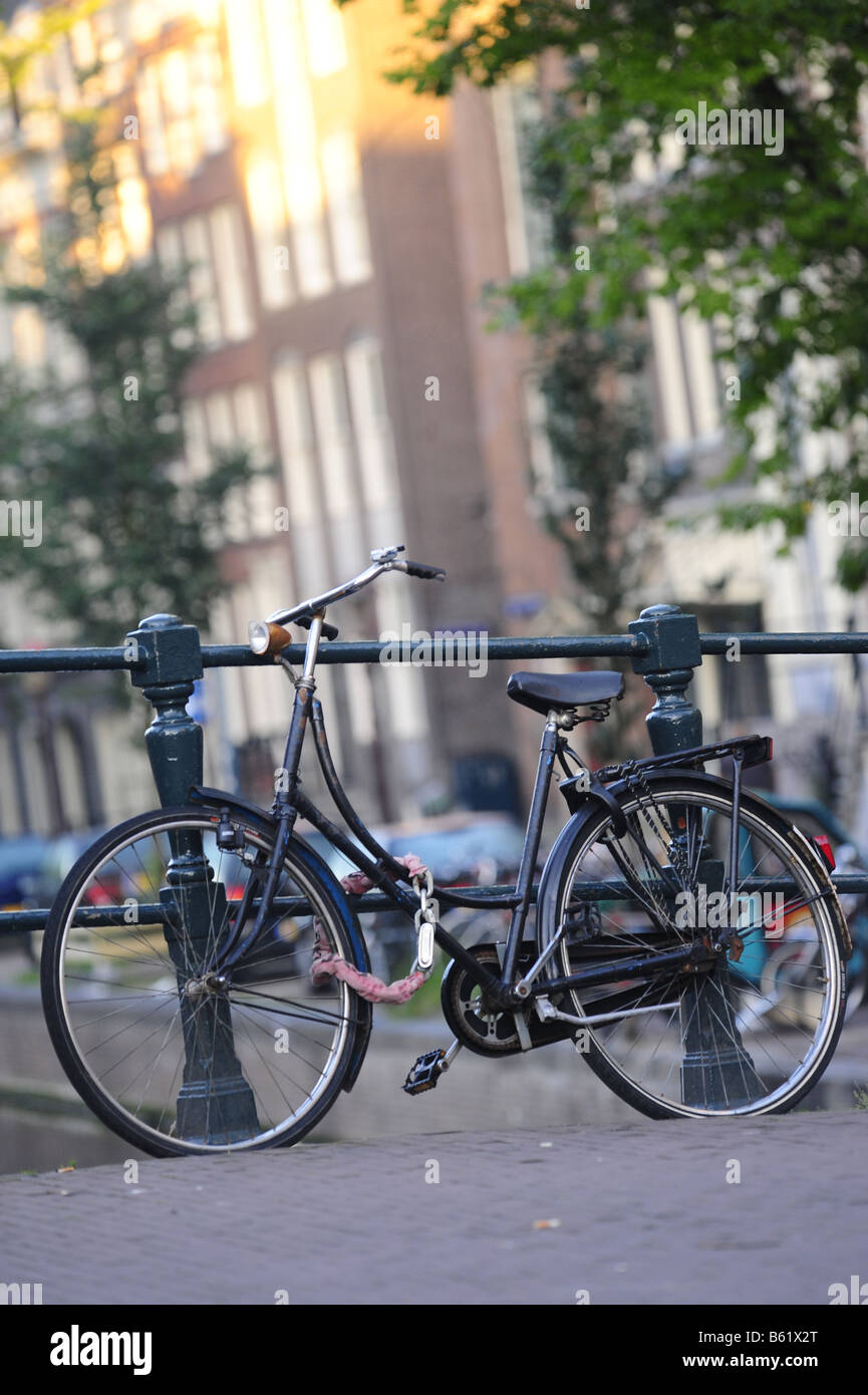 Bike on Bridge Stock Photo - Alamy