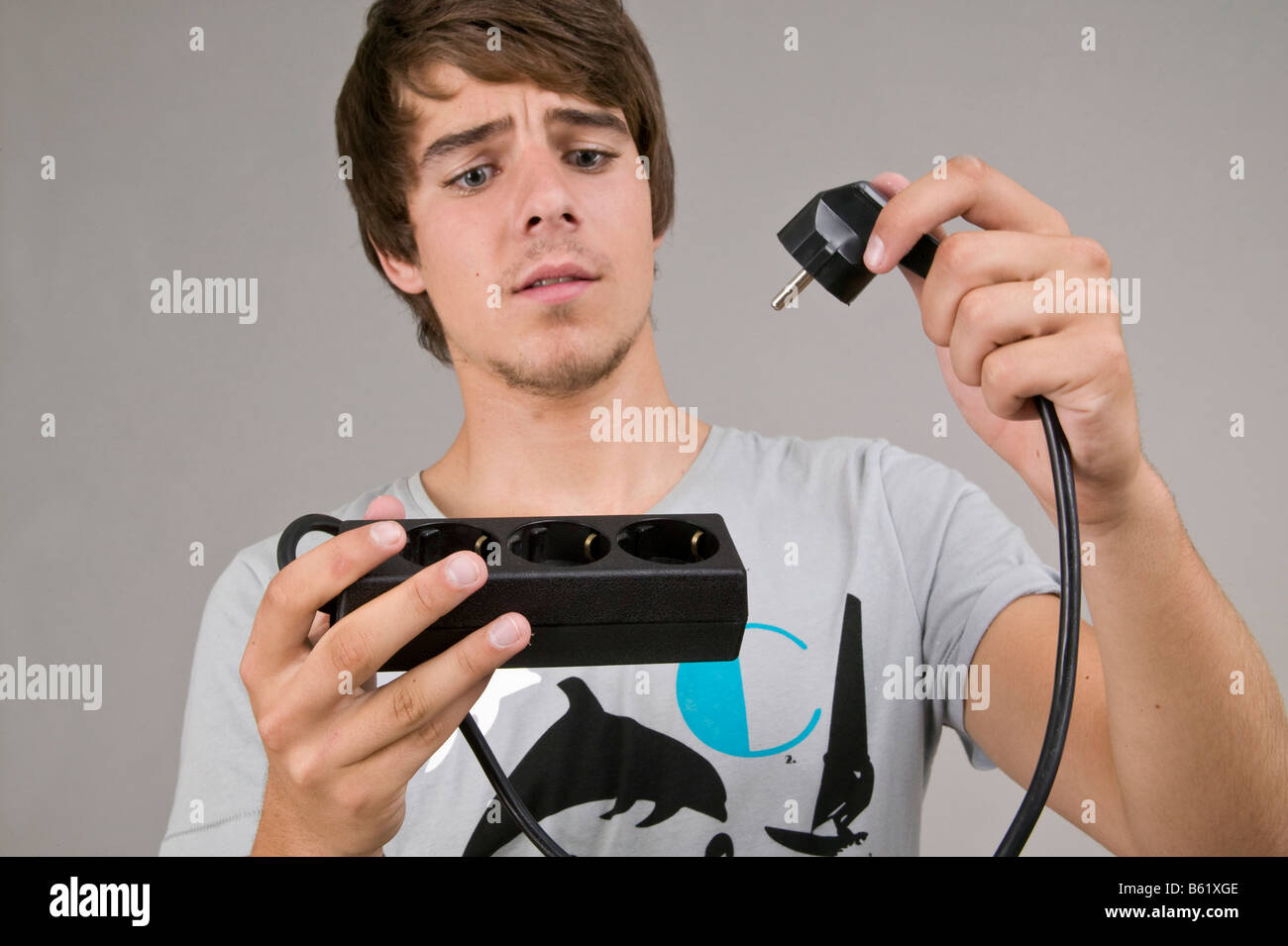 Extension socket and plugs hi-res stock photography and images - Alamy