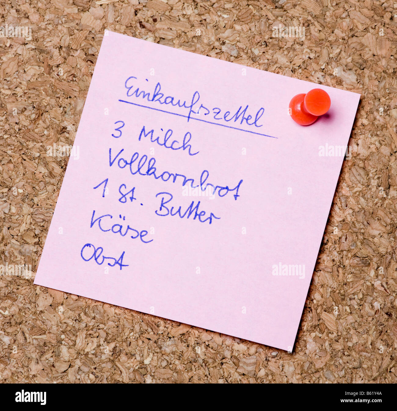 Einkaufslisten Hi res Stock Photography And Images Alamy