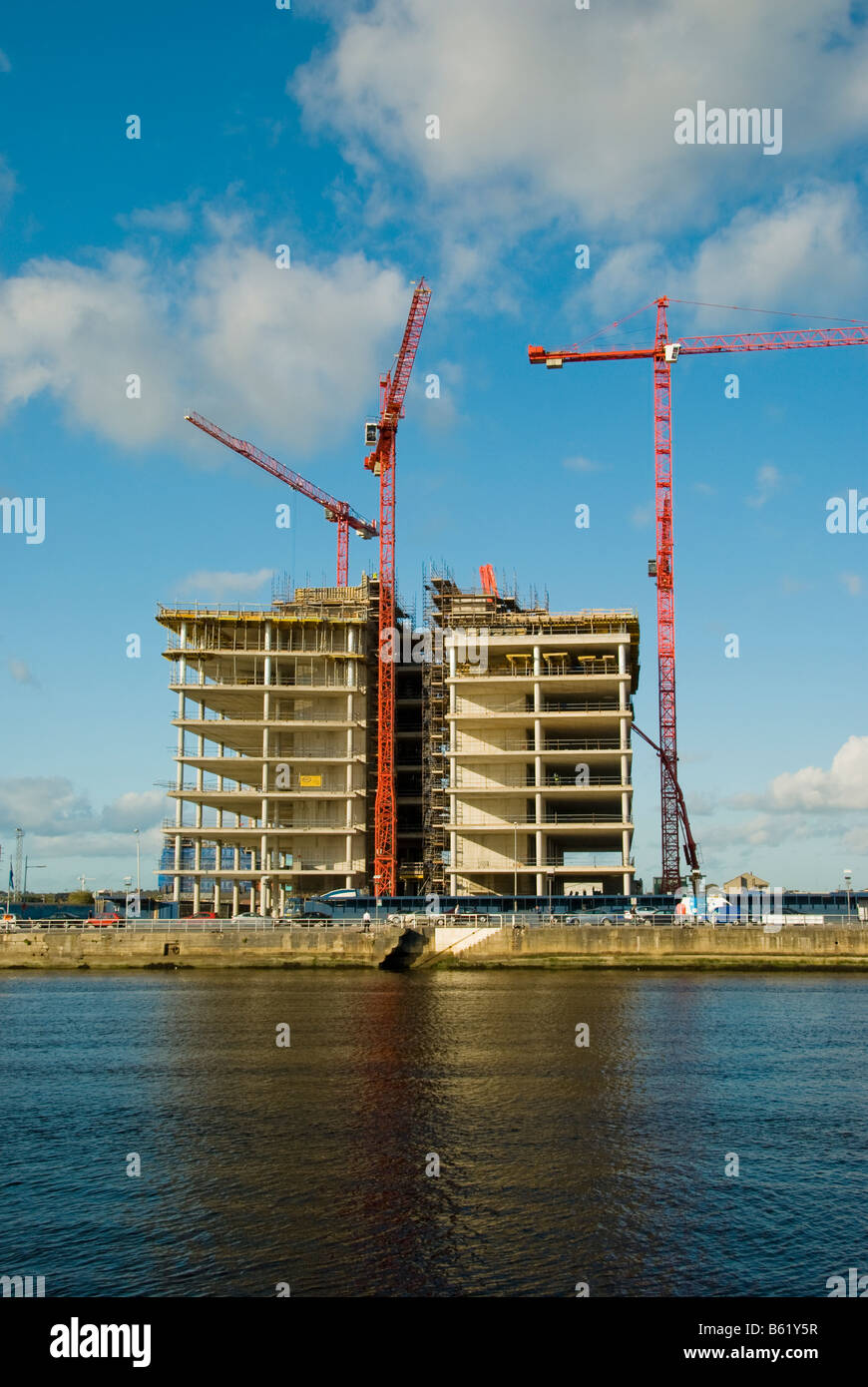 Construction of Office at North Wall Quay Dublin Ireland Stock Photo ...