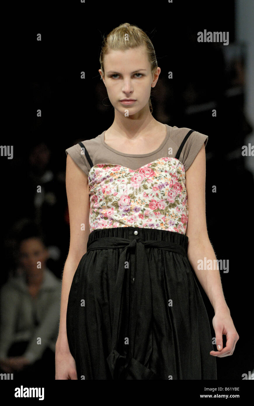 Female model wearing garments by Antipodium at Melbourne Spring Fashion ...