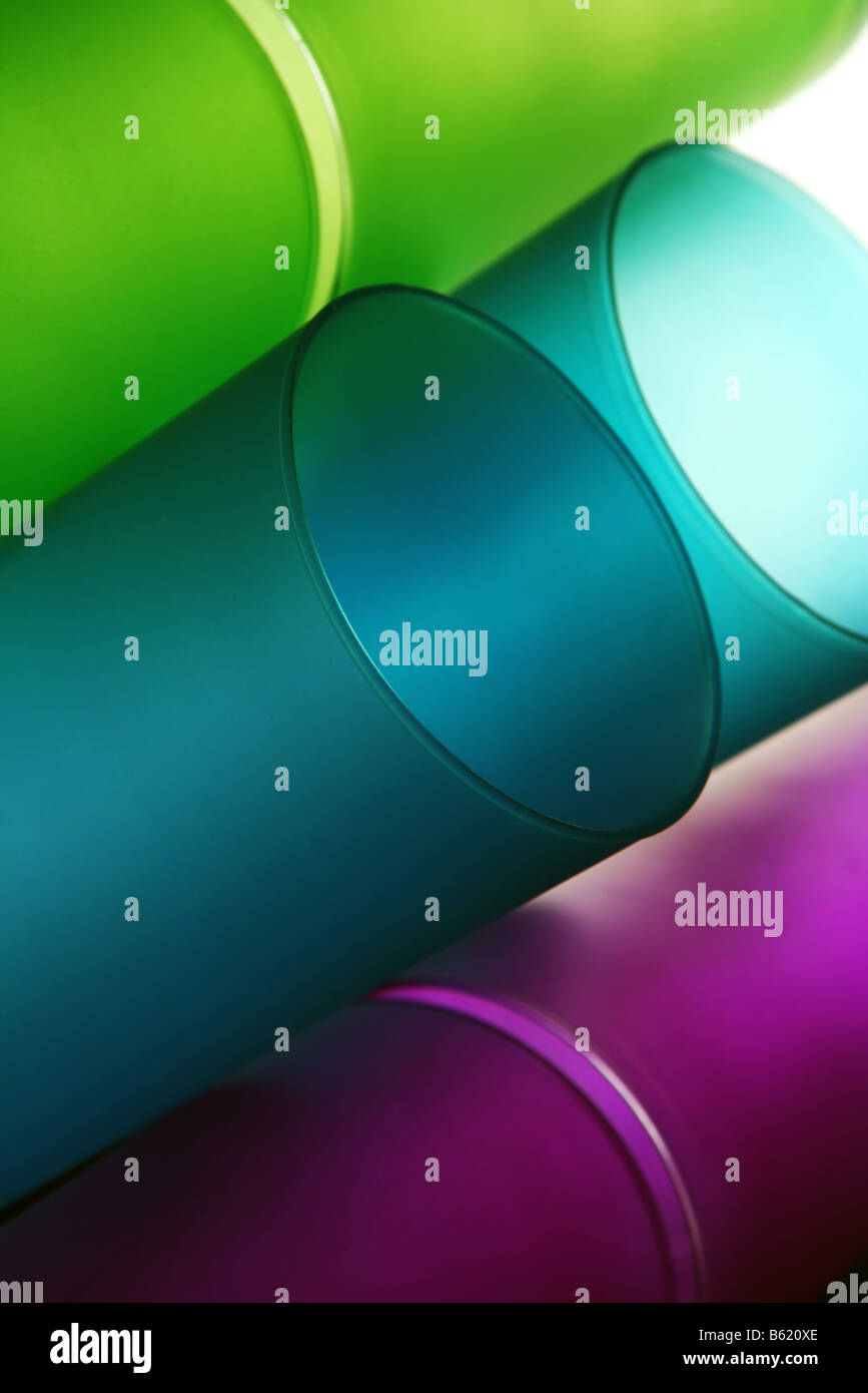 Matted glass set isolated on white background Stock Photo - Alamy